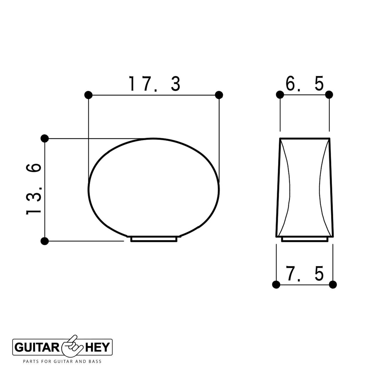 NEW Gotoh SE700-M6 OPEN-GEAR Tuning Small Ivory Buttons 3x3 Tuners - X ...