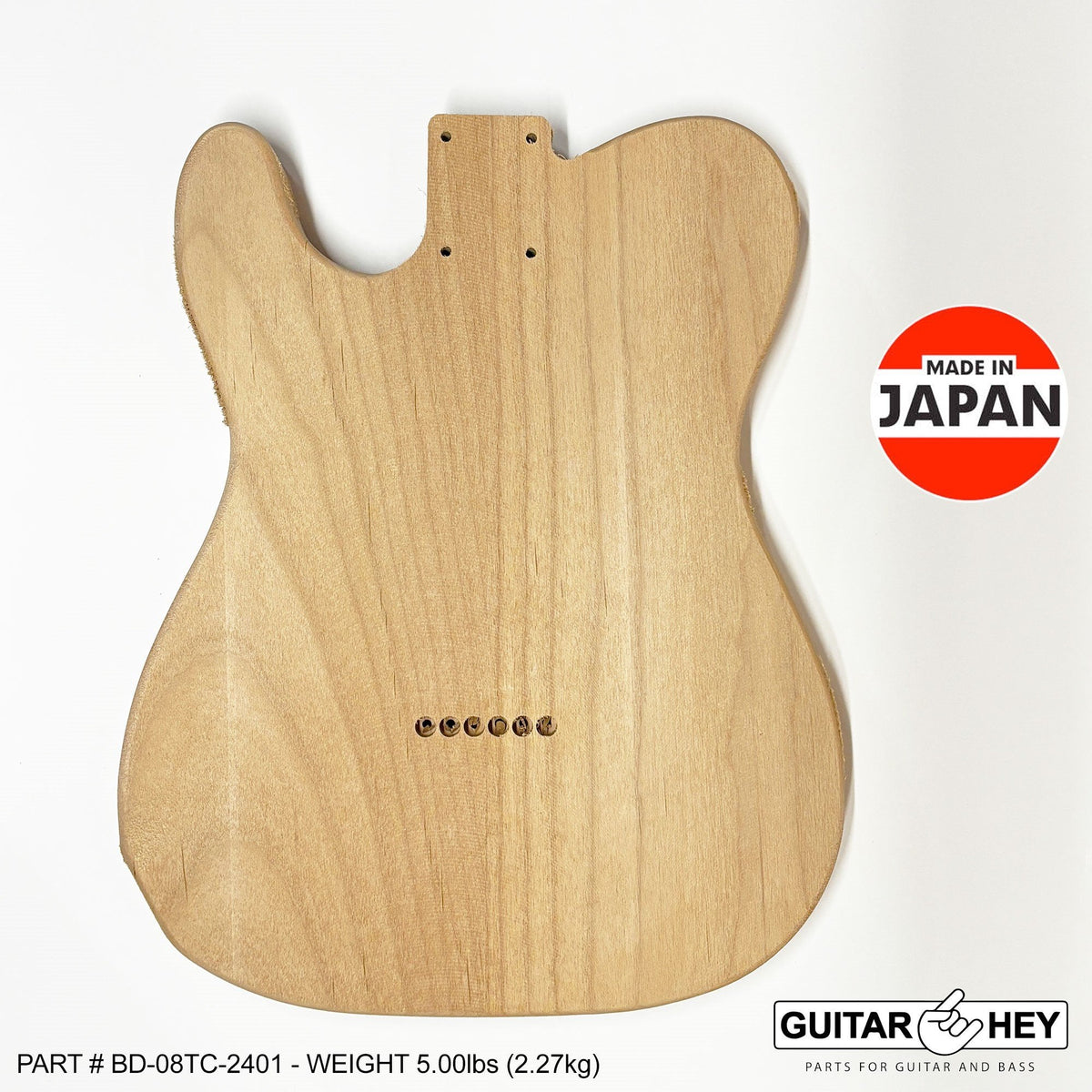 NEW Hosco JAPAN Unfinished Unsanded Telecaster Body MIJ - 2 Piece Alde ...