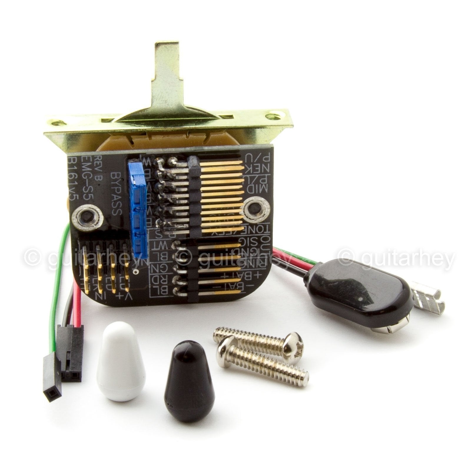 NEW EMG 5 Position STRAT Switch SOLDERLESS 5-WAY for Active Pickups w ...