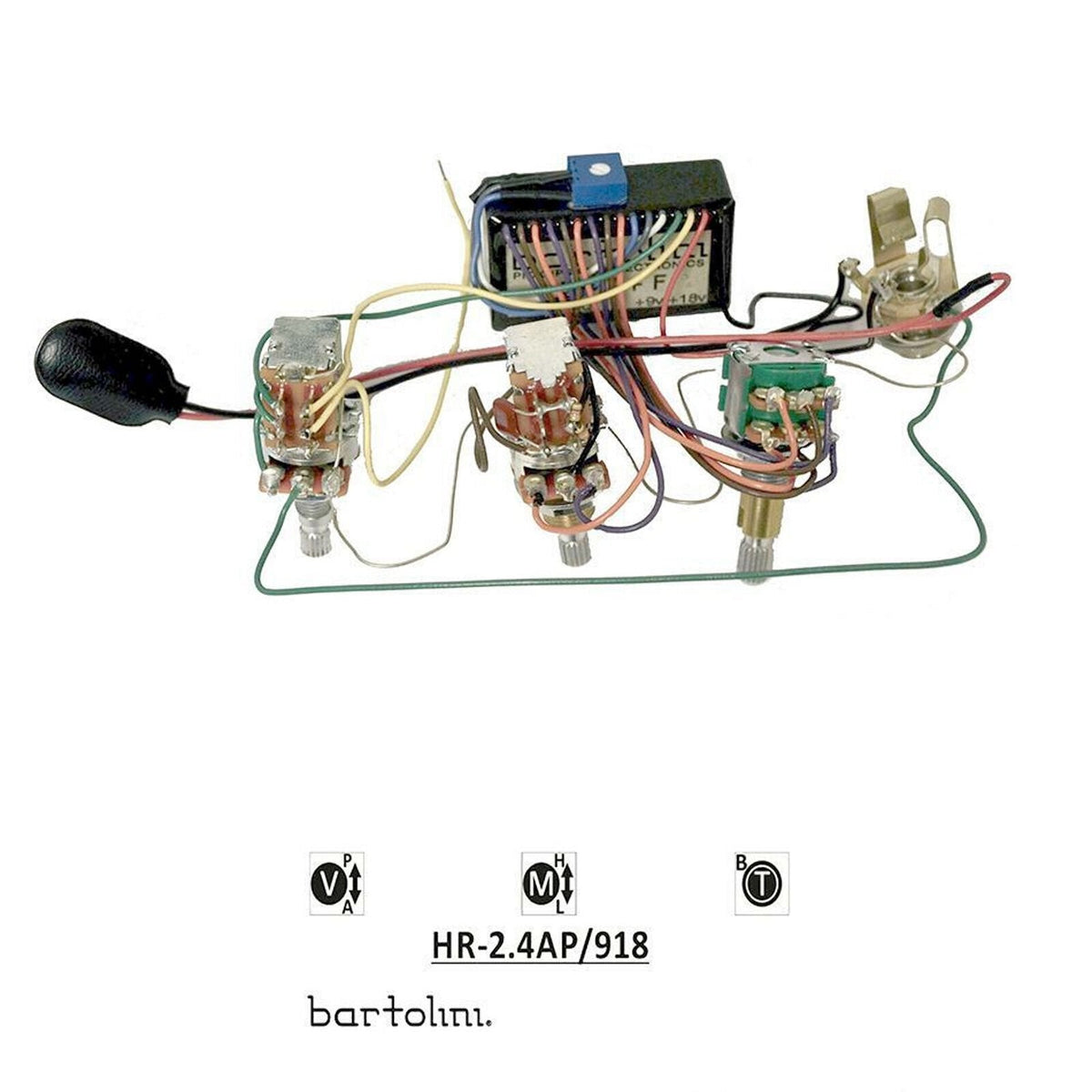 NEW Bartolini HR2.4AP/918 Pre-Wired Harness 3-band EQ Active/Passive ...